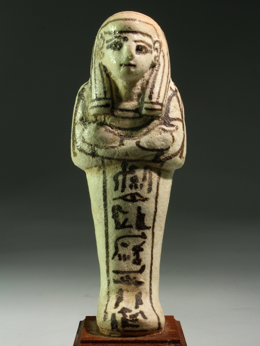 Alexander Ancient Art - An Egyptian Faience Shabti for Huy