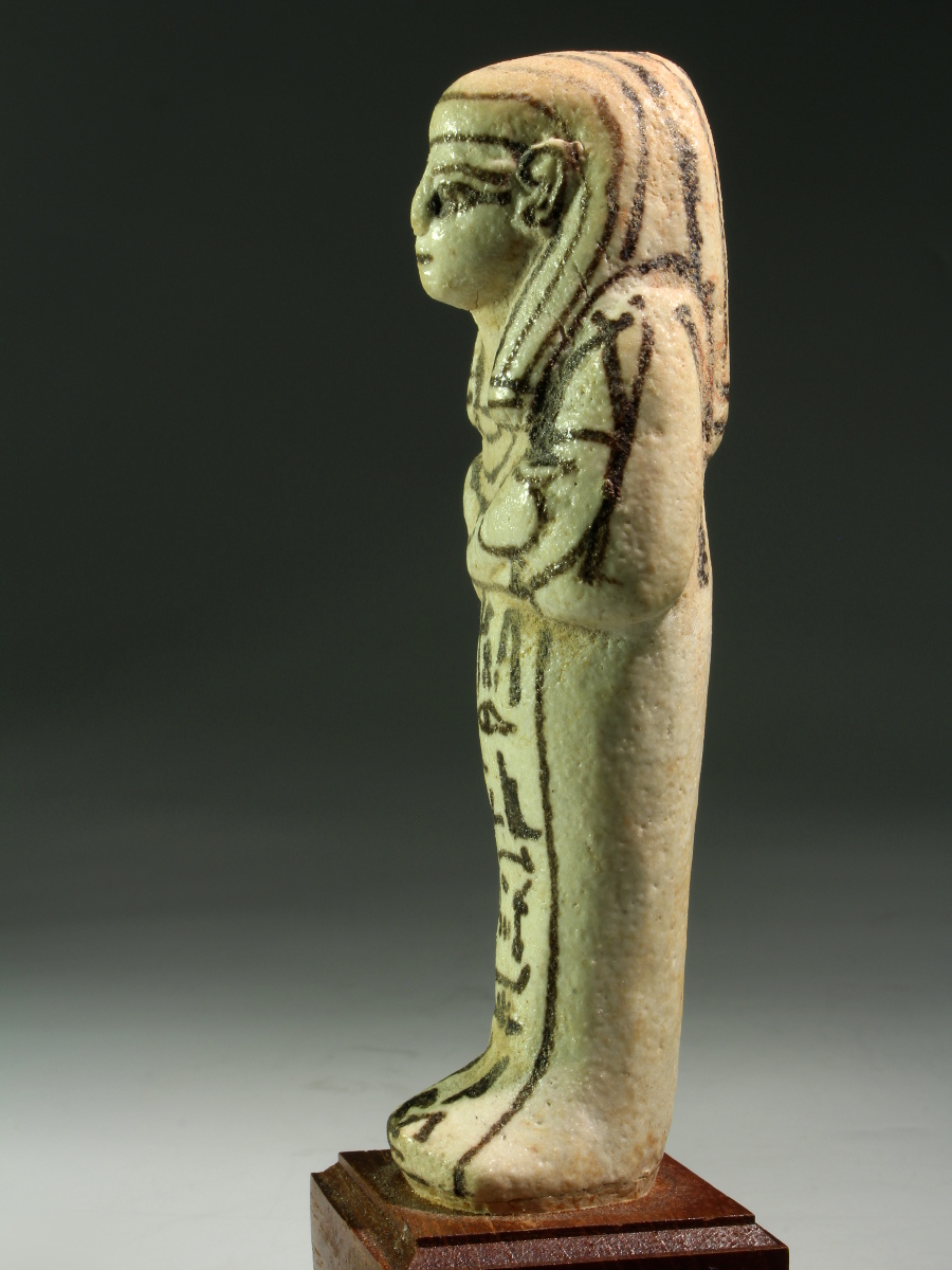 Alexander Ancient Art - An Egyptian Faience Shabti for Huy