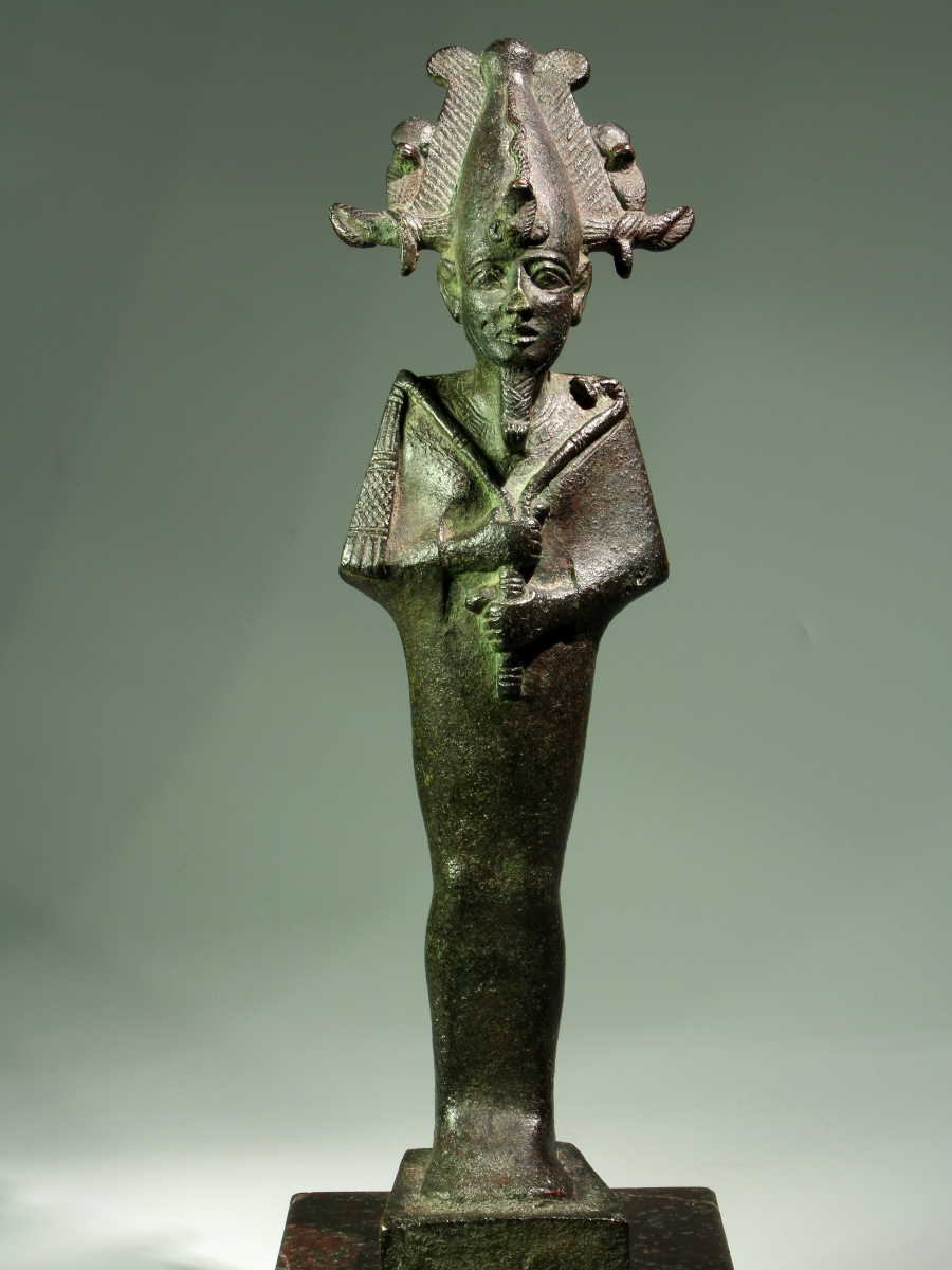 Alexander Ancient Art - A Very Large Bronze Statuette of Osiris