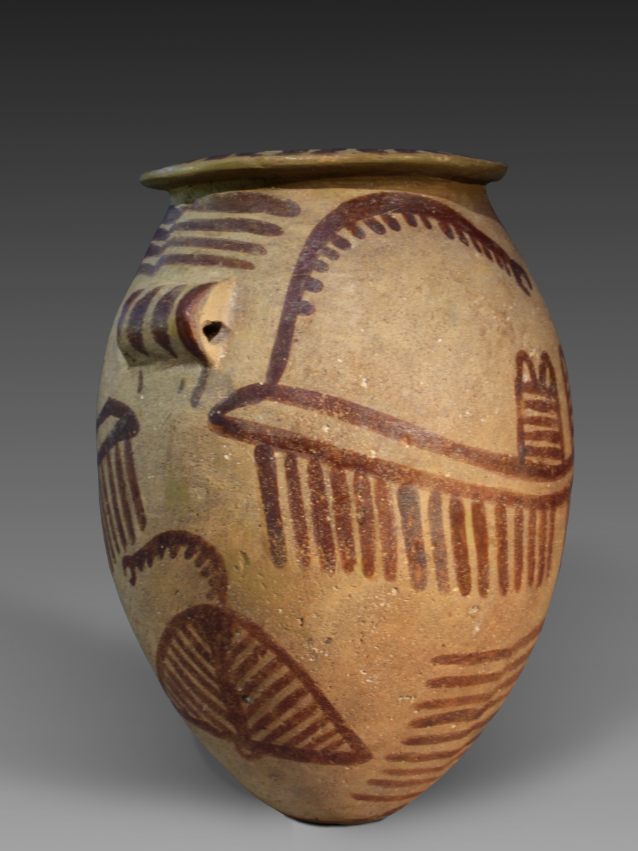 Alexander Ancient Art - An Egyptian Predynastic Vessel with Boats