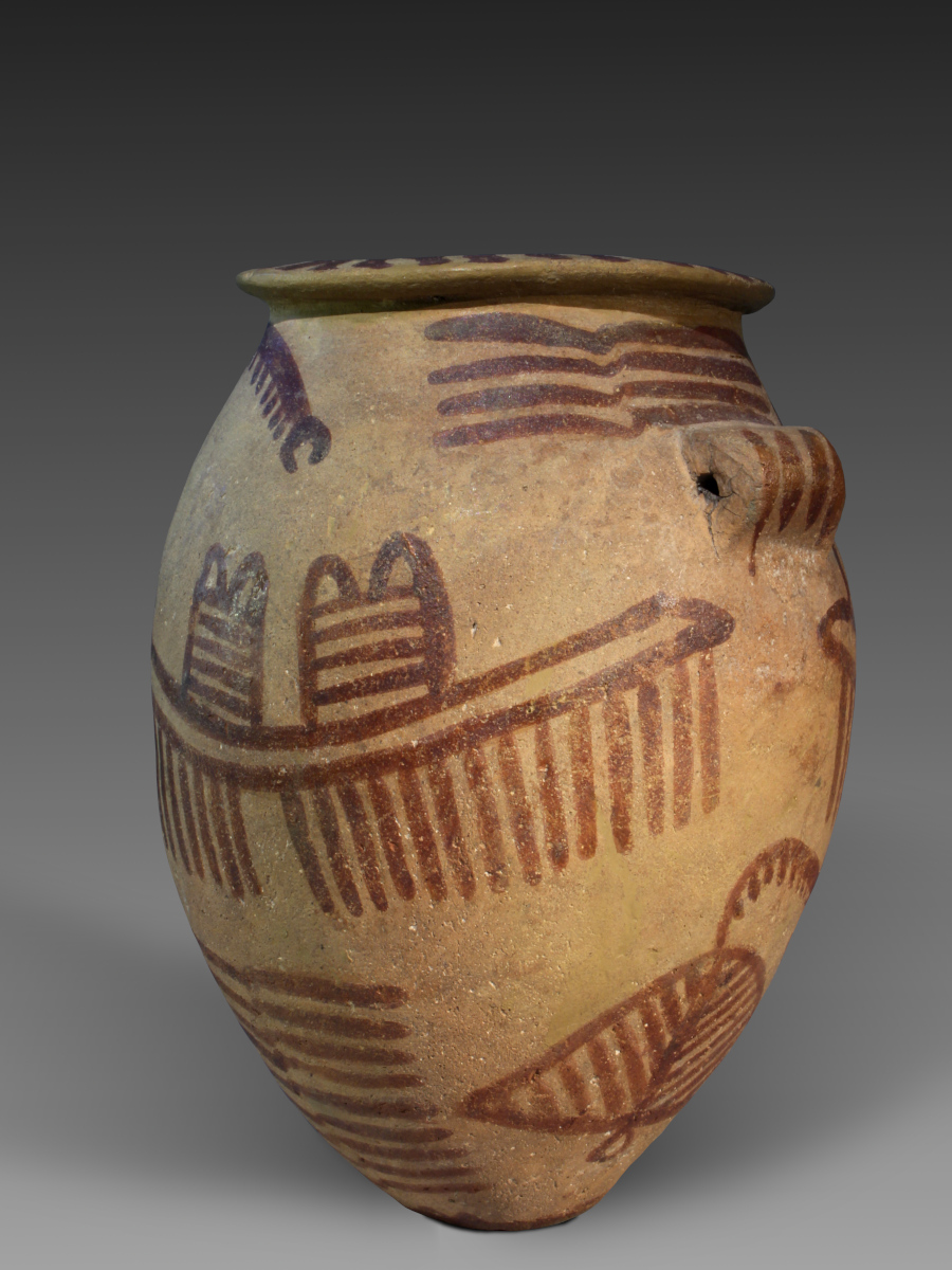 Alexander Ancient Art - An Egyptian Predynastic Vessel with Boats