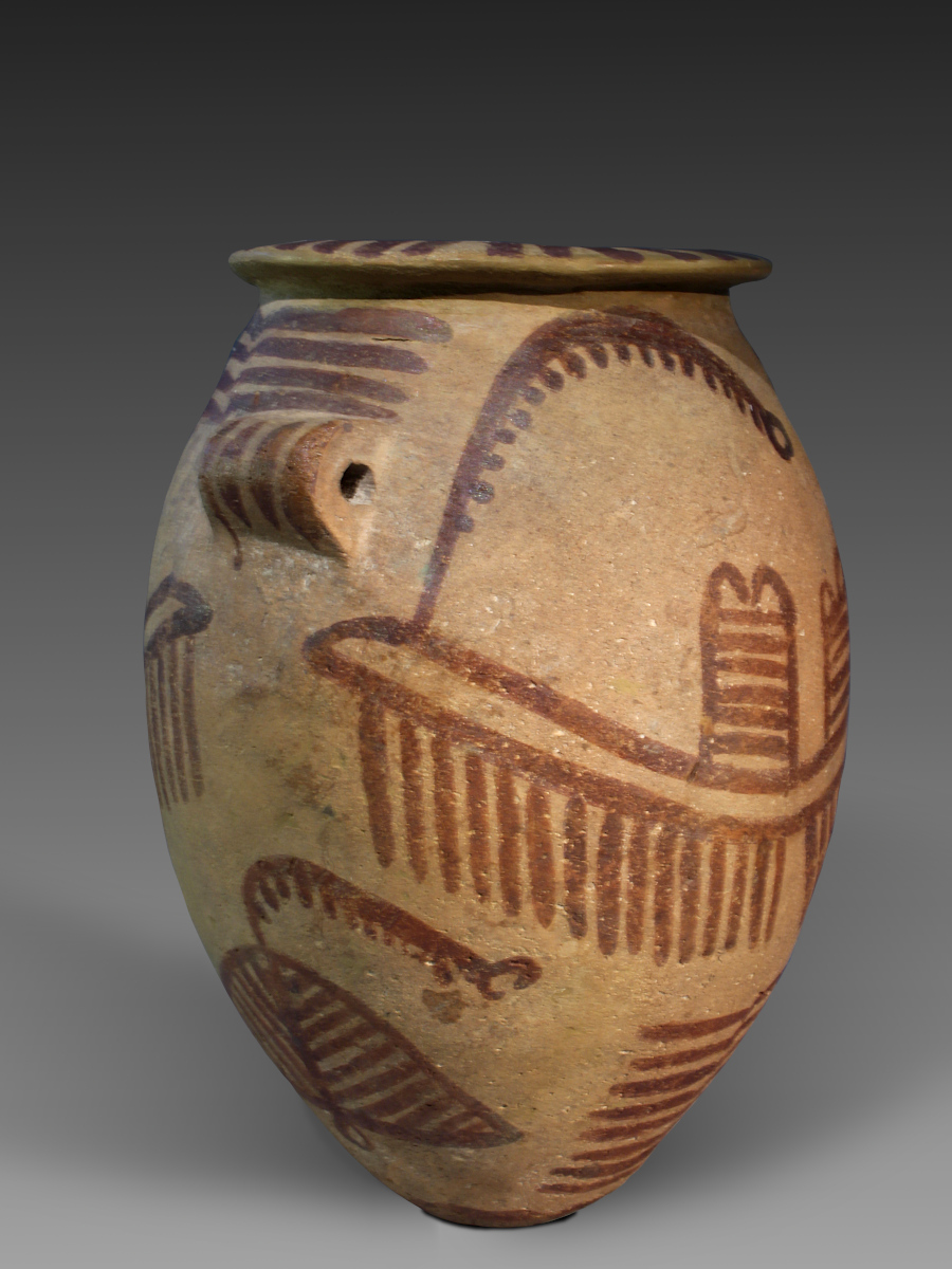 Alexander Ancient Art - An Egyptian Predynastic Vessel with Boats