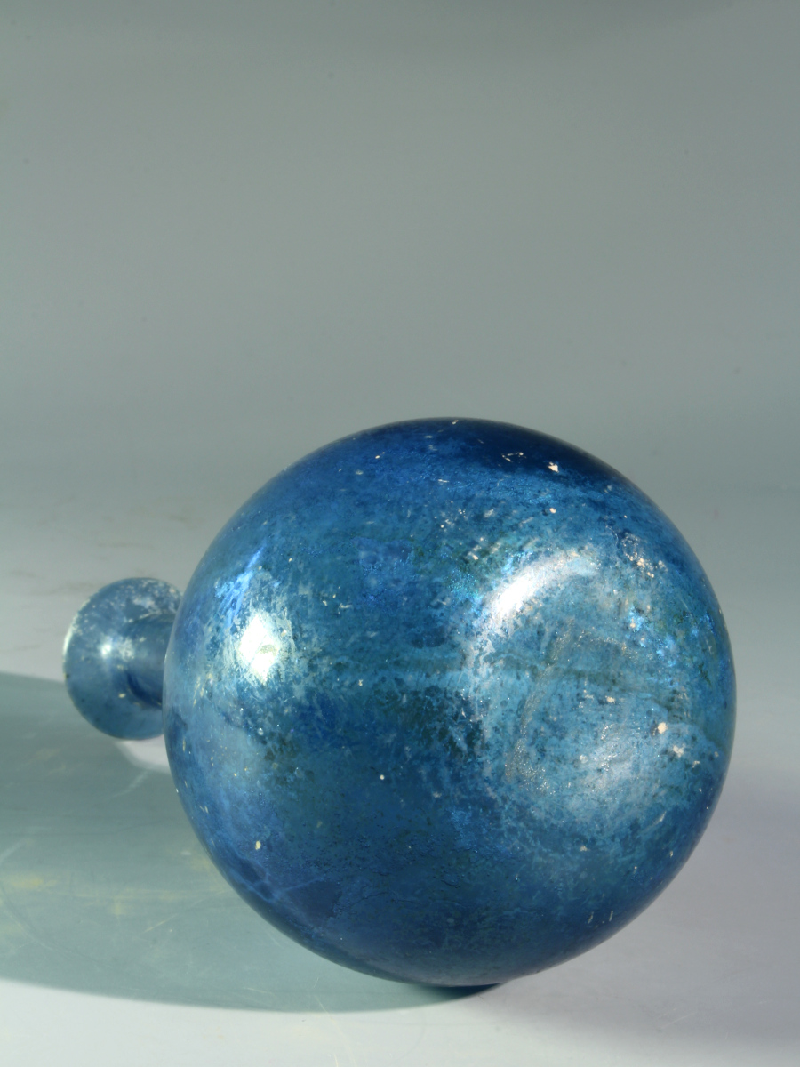 Alexander Ancient Art - A Roman Blue Glass Unguentarium