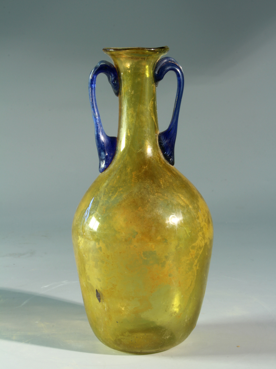 Alexander Ancient Art - A Roman Yellow Glass Amphoriskos