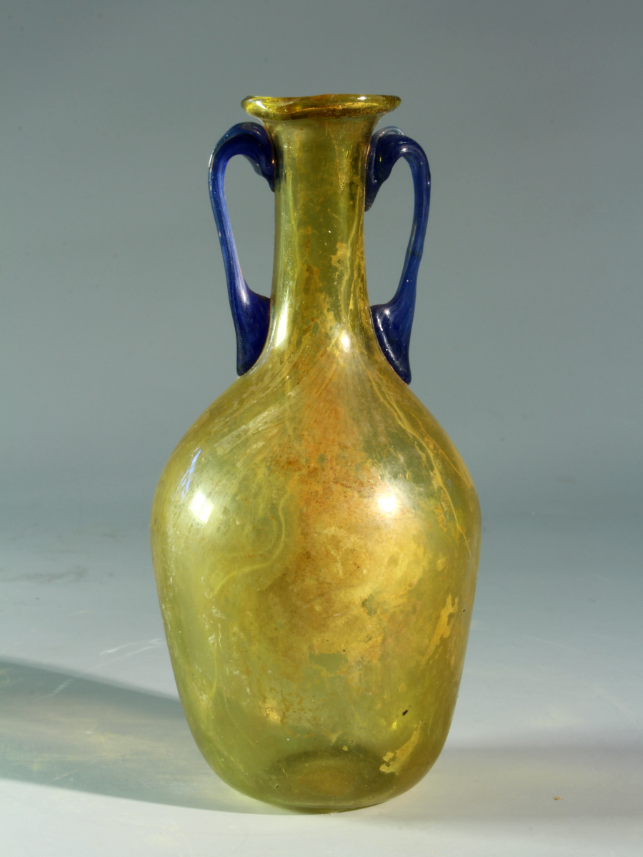 Alexander Ancient Art - A Roman Yellow Glass Amphoriskos