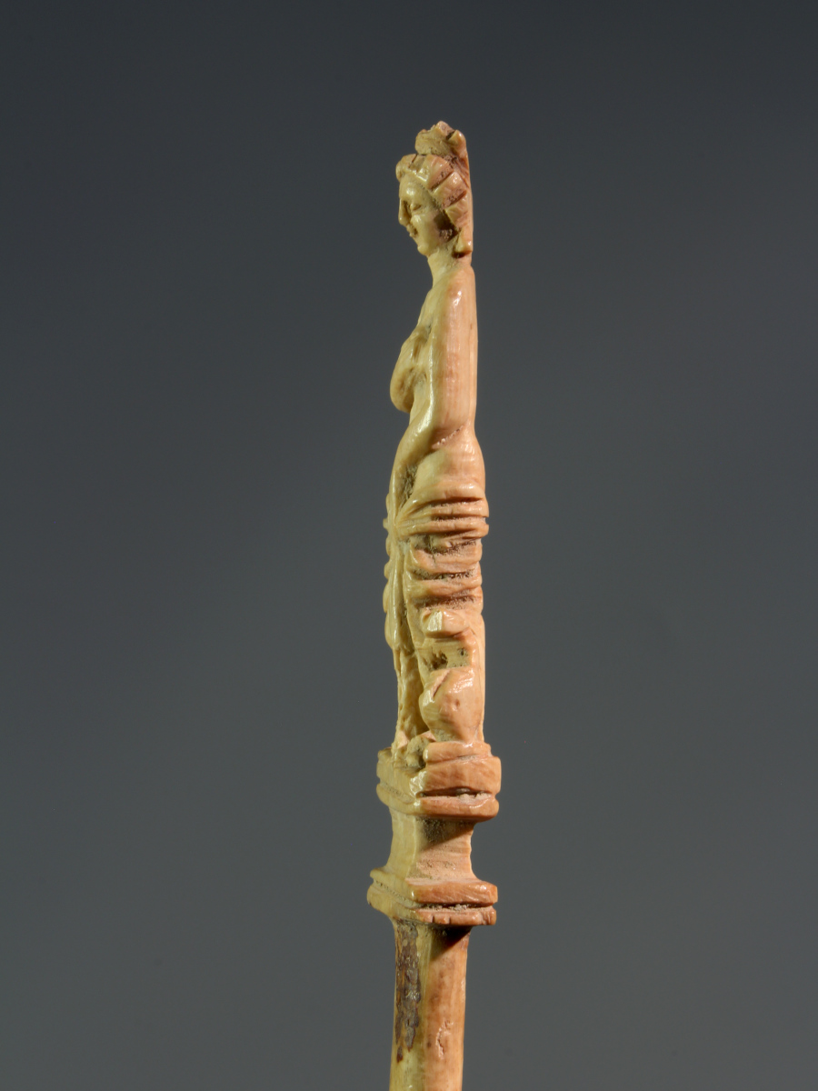 Alexander Ancient Art - A Rare Roman Bone Ceremonial Distaff