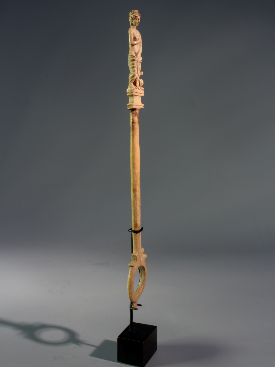 Alexander Ancient Art - A Rare Roman Bone Ceremonial Distaff