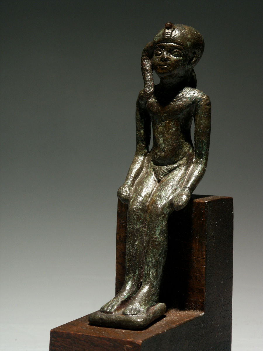 Alexander Ancient Art - A Bronze Statuette of Harpokrates
