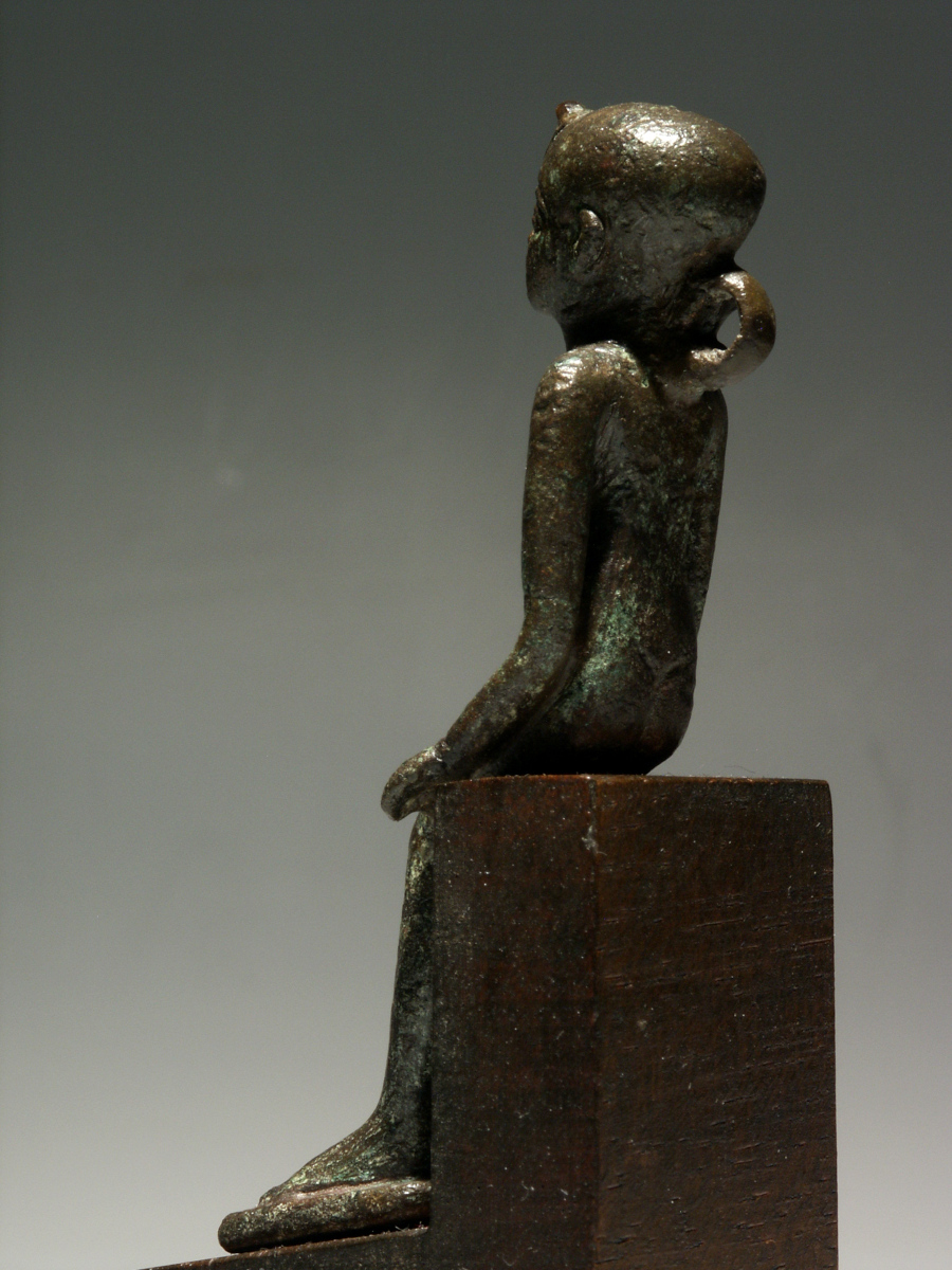 Alexander Ancient Art - A Bronze Statuette of Harpokrates