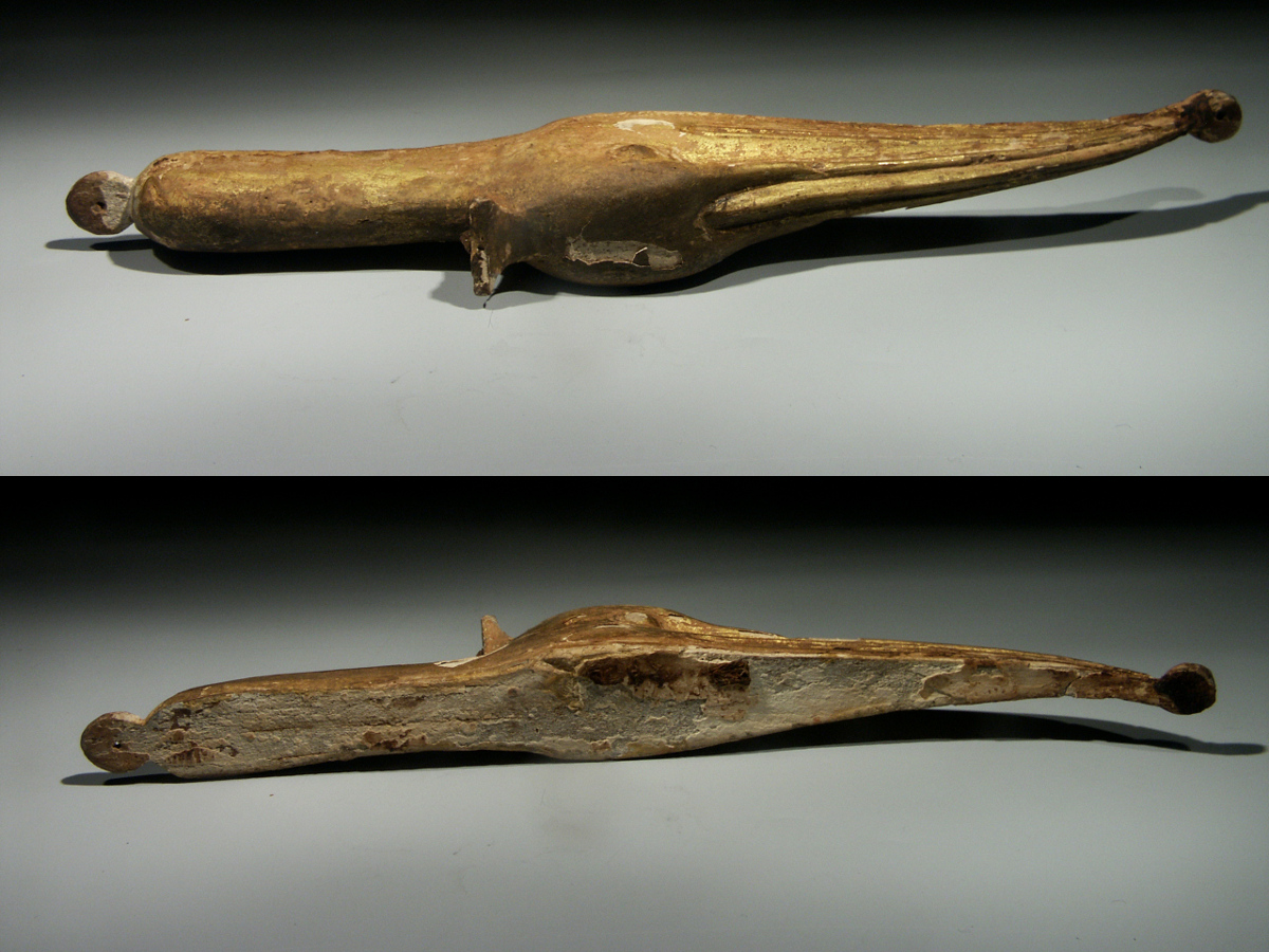 Alexander Ancient Art - A Gilded Wooden Ibis Head