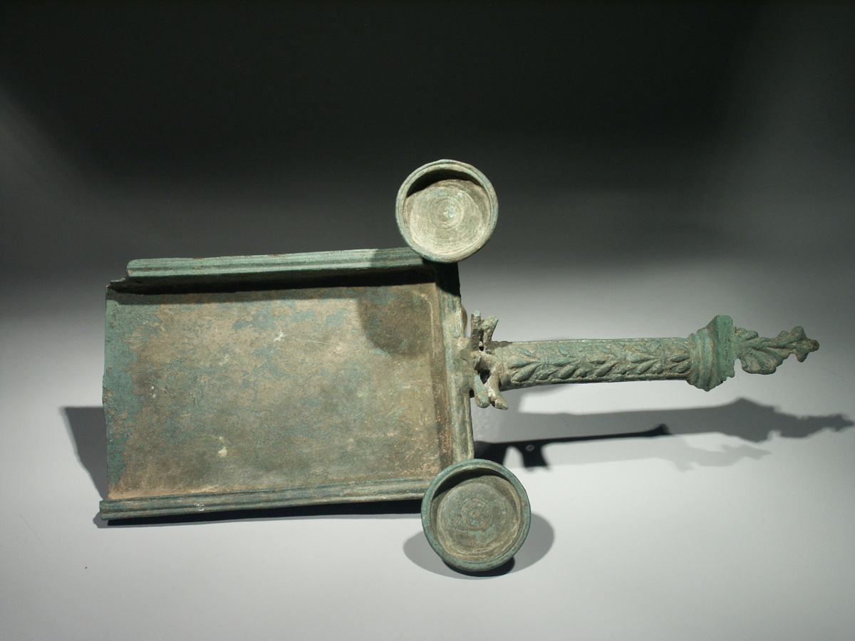 Alexander Ancient Art - A Roman Bronze Incense Shovel or Batillum